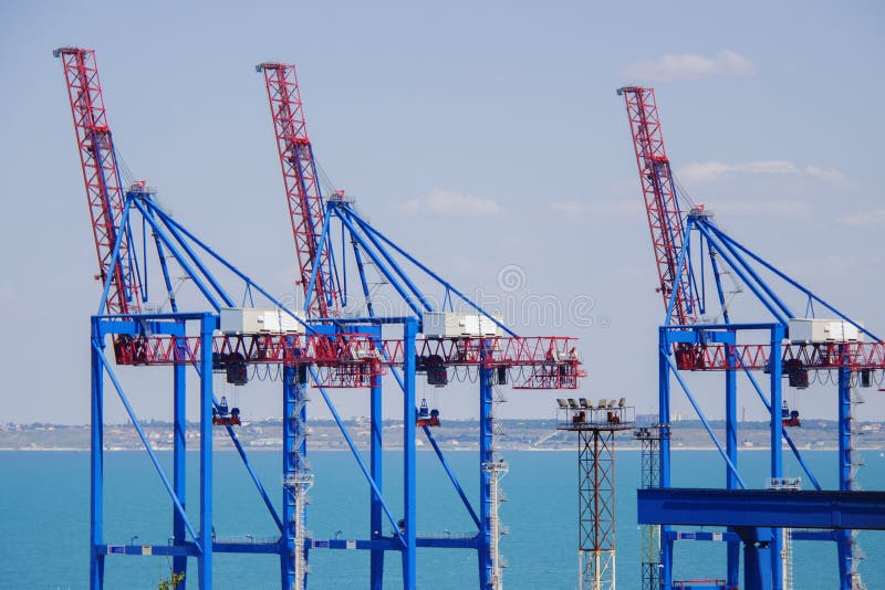 Oil Terminal in the Harbour Stock Image - Image of maritime, petroleum ...