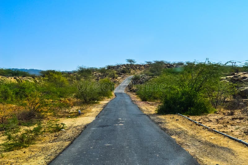 Deserted Road stock photo. Image of rann, castle, highway - 93135954