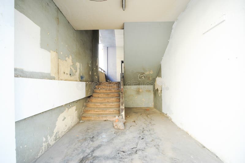 Deserted room stock image. Image of light, damaged, rusty - 100201551