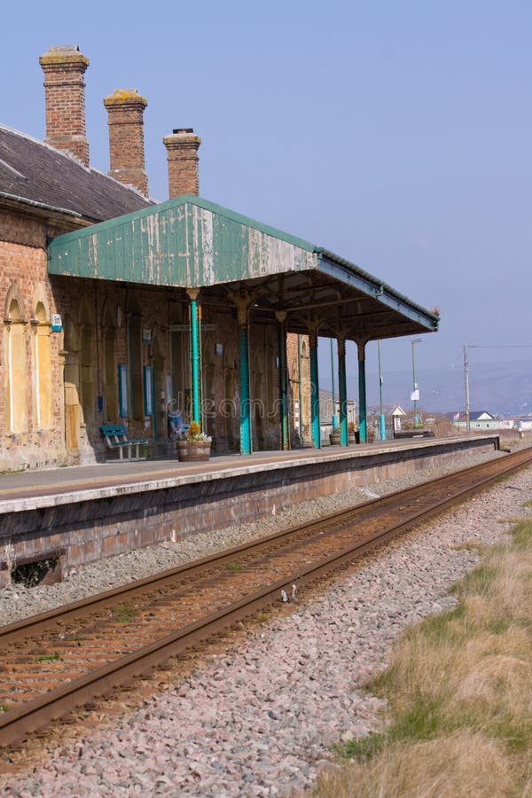 Deserted Rural Railway Station Stock Photo - Image of transportation ...