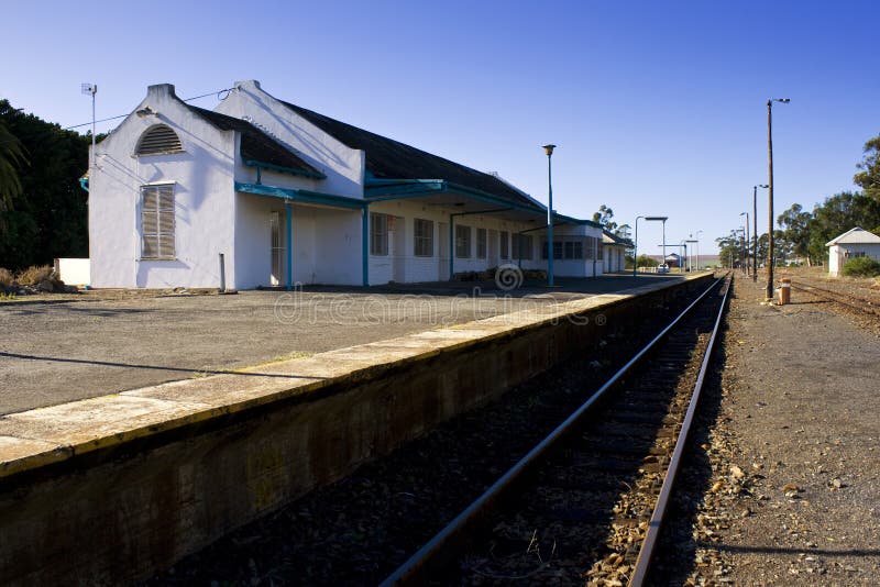 Deserted train station stock photo. Image of track, rail - 24704214