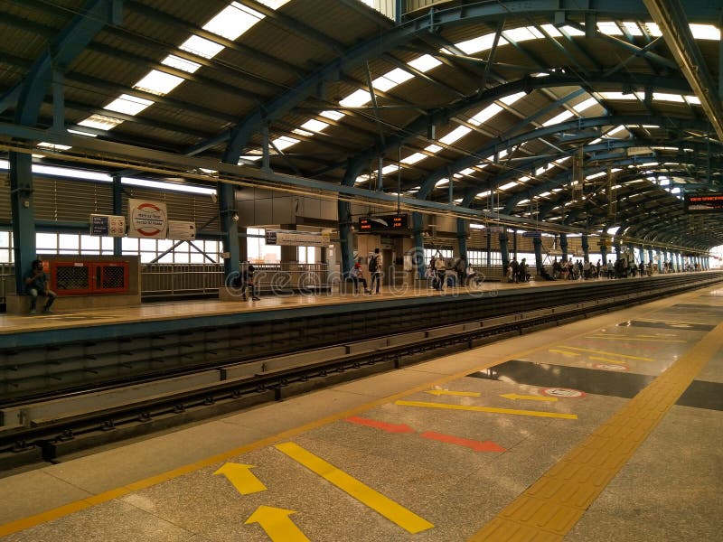 Deserted Train Station Featuring a Platform for Passenger Loading, with ...
