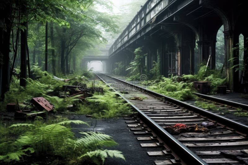 Overgrown Tracks Stock Illustrations – 26 Overgrown Tracks Stock ...