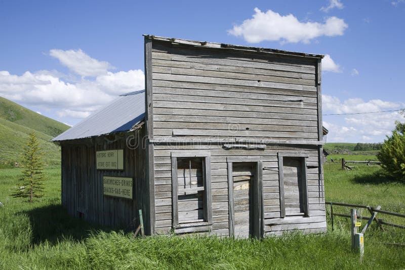 Deserted Western Storefront Stock Image - Image of building, history ...
