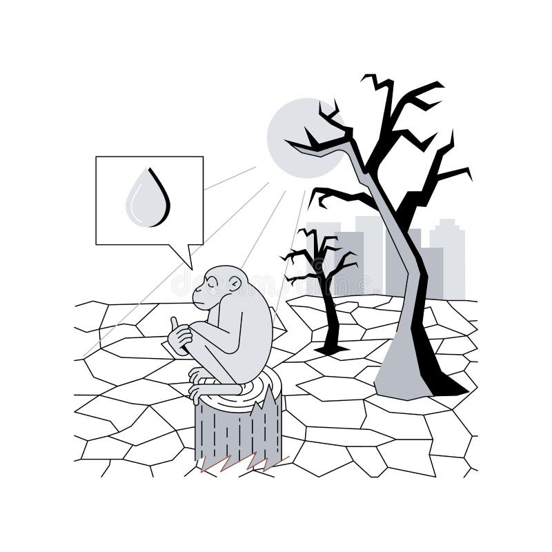 Desertification Abstract Concept Vector Illustration Stock Vector ...