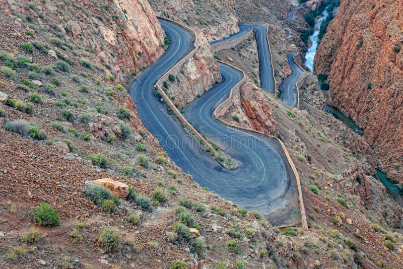 Desfiladeiro De Todra, Marrocos Imagem de Stock - Imagem de monte ...
