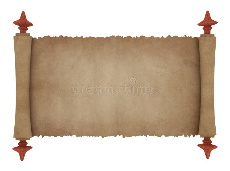 Rollo Del Vintage Del Pergamino Stock de ilustración - Ilustración de ...