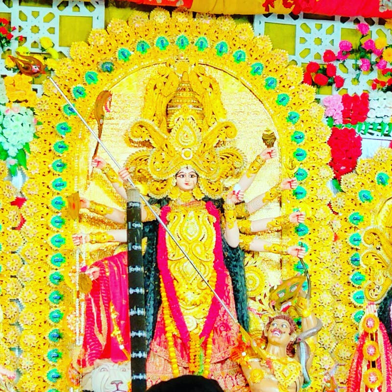 Deshara Maa Durga Kalisarswti Stock Image - Image of kalisarswti ...