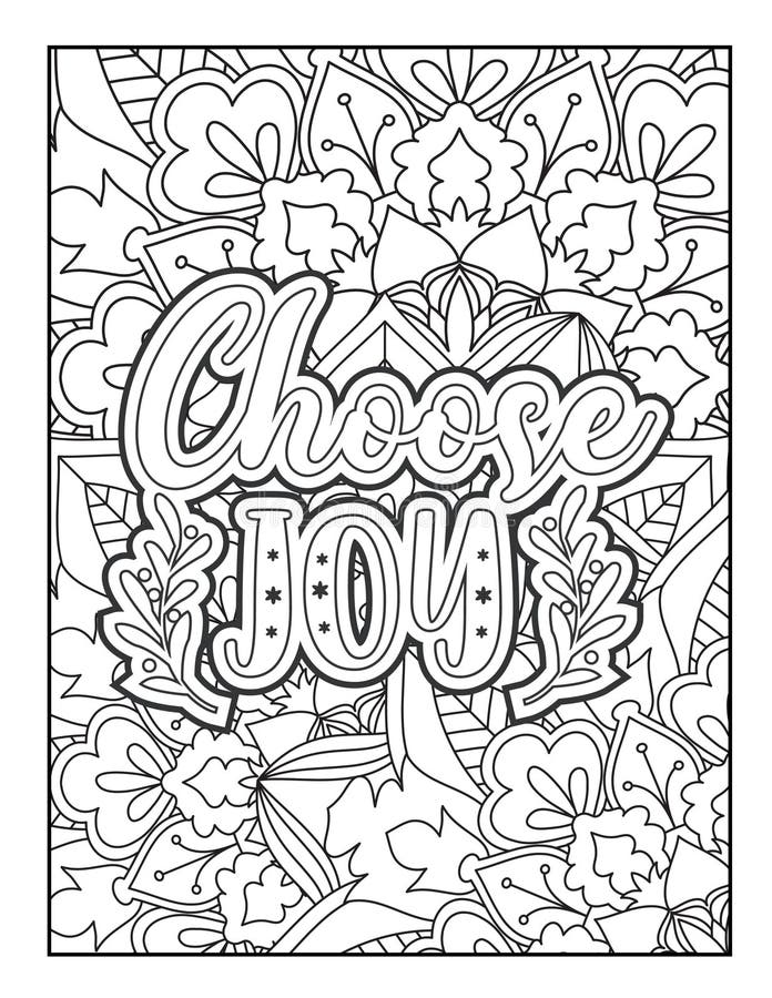 Motivational Inspirational Quotes Coloring Page. Positive Affirmative ...