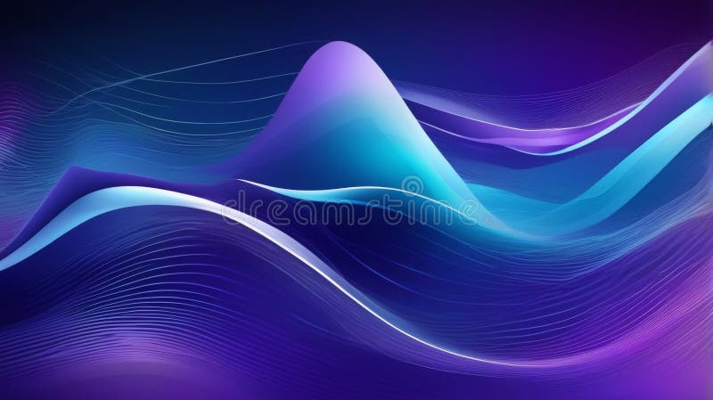 Design an Abstract Background with Overlapping Wireless Signal Waves ...