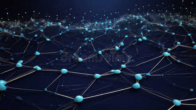 Design an Abstract Background Showcasing Interconnected Nodes and Lines ...