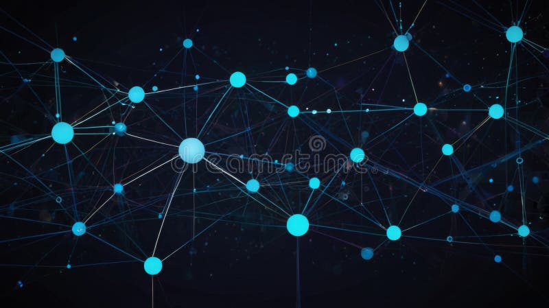 Design an Abstract Background Showcasing Interconnected Nodes and Lines ...