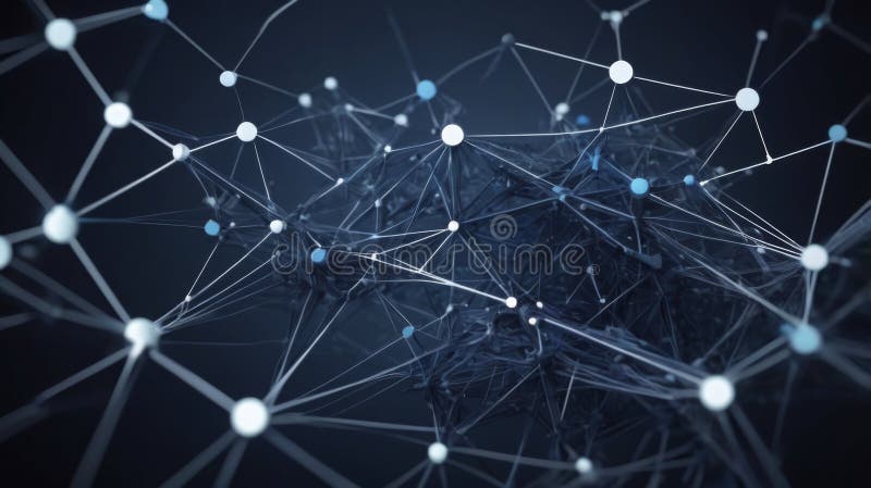 Design an Abstract Background Showcasing Interconnected Nodes and Lines ...