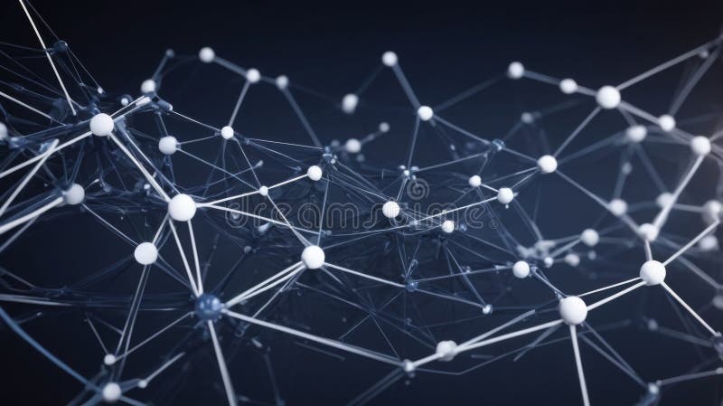 Design an Abstract Background Showcasing Interconnected Nodes and Lines ...