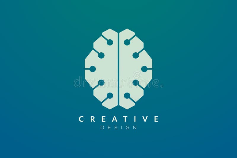 Simple Brain Design, Simple Logo Style, Modern Icon and Symbol Stock ...
