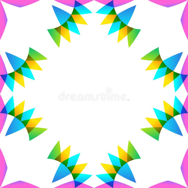 Design Abstract Colorful Frame Vector Stock Vector - Illustration of ...