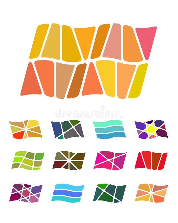 Design Abstract Flag Logo Element Stock Vector - Illustration of ...