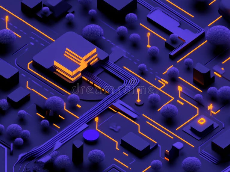 The Design of Abstract Isometric Interfaces Features Digital Blocks Set ...