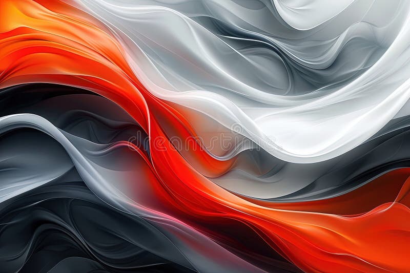 Design of Abstract Vector Background Using Orange, Silver, and Black ...
