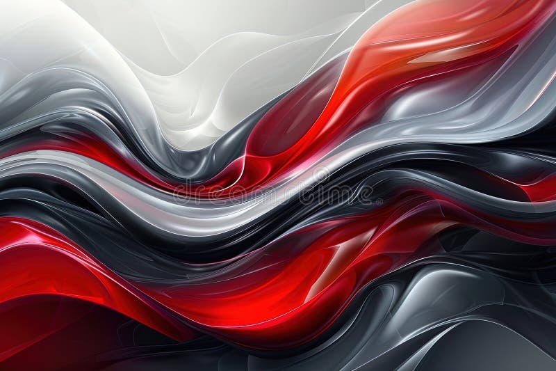 Design of Abstract Vector Background Using Red, Silver, and Black Color ...