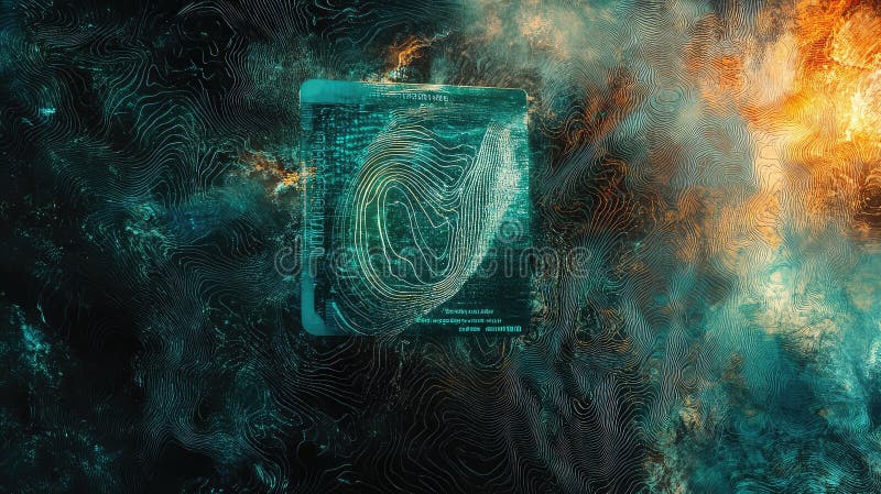 Design Abstract Visualization of Medical Id Card Stock Image - Image of ...