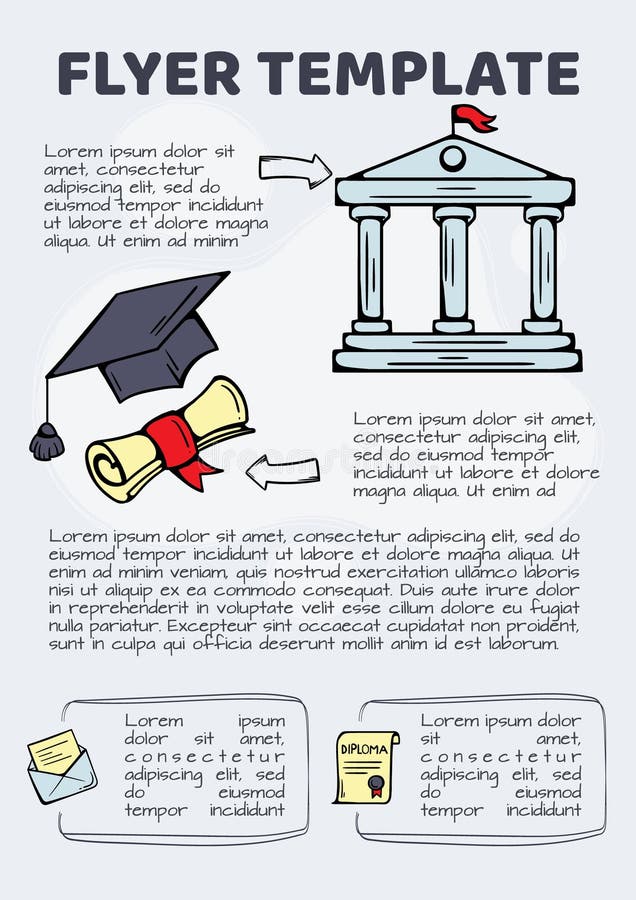 Design of an Advertising Flyer for Universities, Tutors, Educational ...