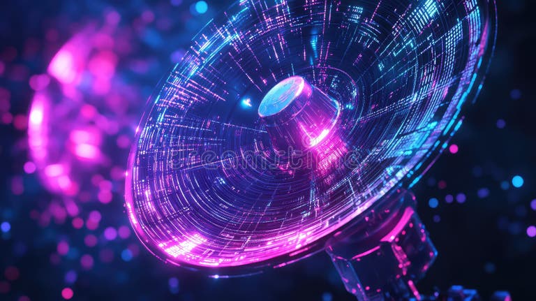 Animating Satellite Dish Illustration Motion Graphics Stock ...