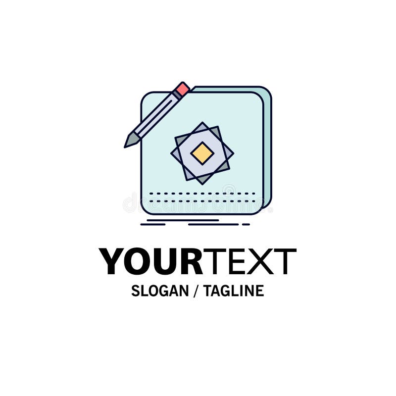 Design, App, Logo, Application, Design Flat Color Icon Vector Stock ...