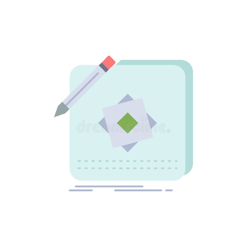 Design, App, Logo, Application, Design Flat Color Icon Vector Stock ...