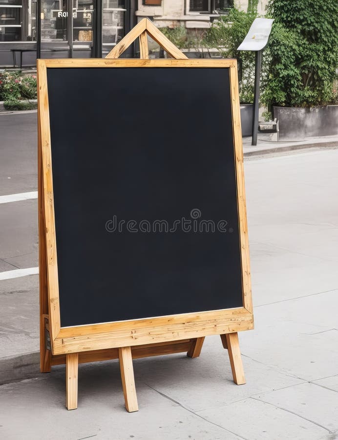 Design an Appetizing Menu with Empty Restaurant Menu Blackboard Mockup ...