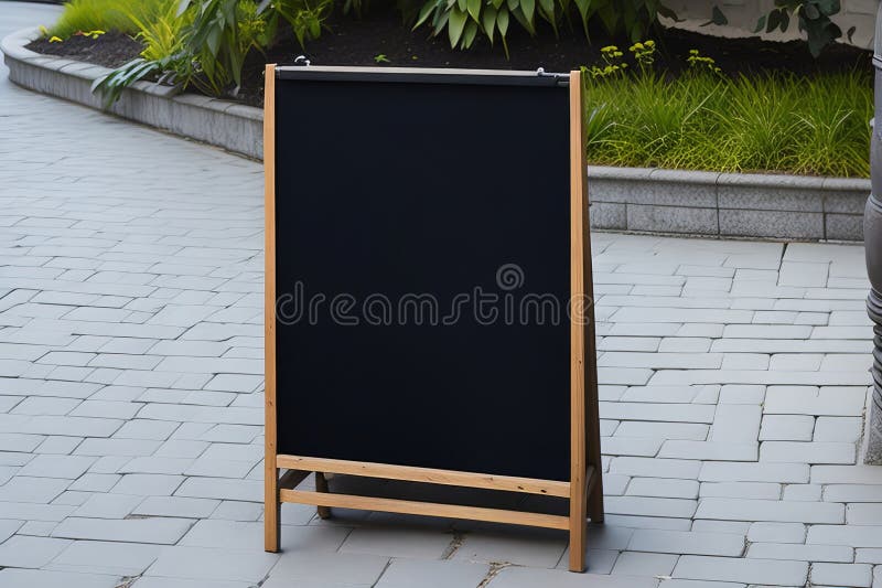 Design an Appetizing Menu with Empty Restaurant Menu Blackboard Mockup ...