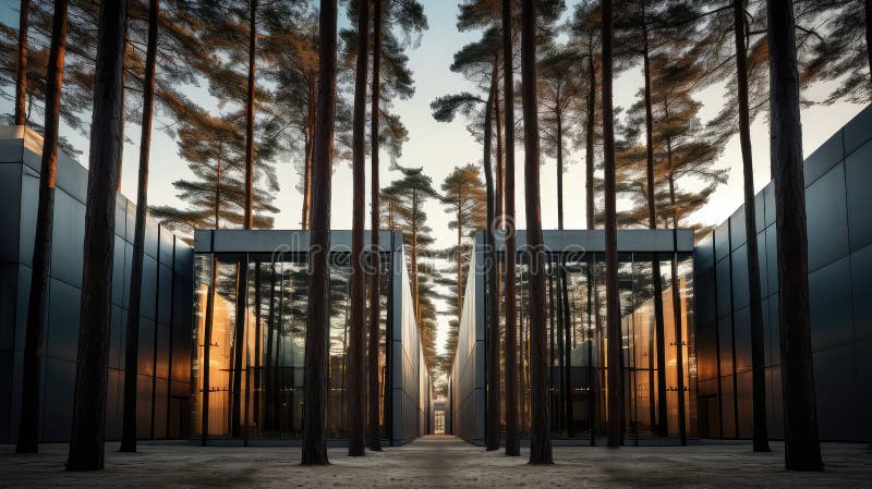 Design architectural trees stock image. Image of tall - 361160349