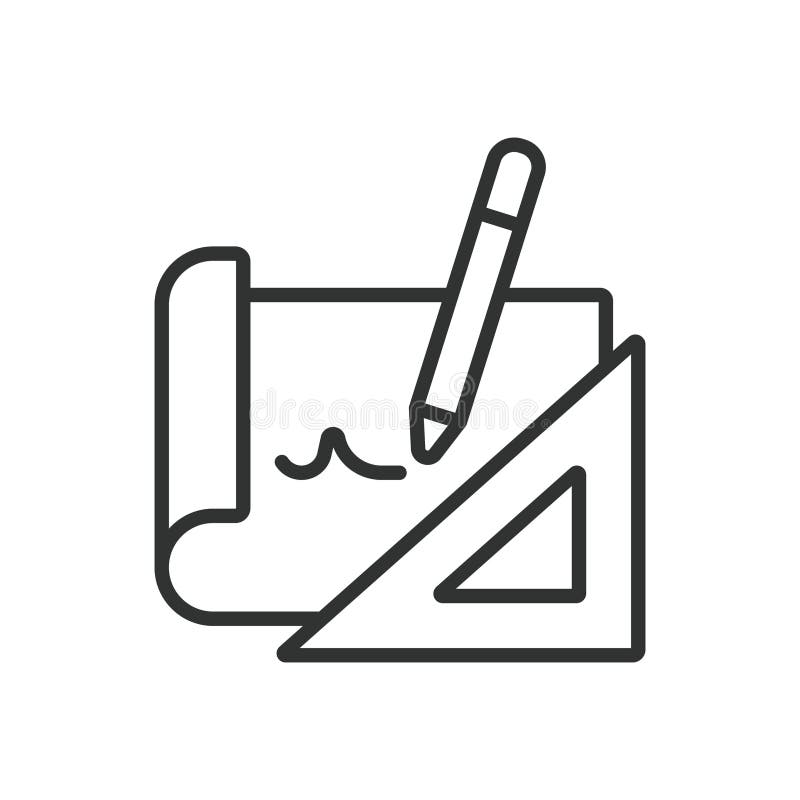 Design and Architecture Symbol, Icon in Line Design. Architecture ...