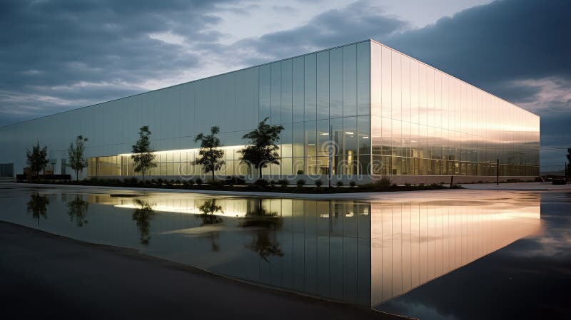 Design Architecture Warehouse Building Stock Illustration ...