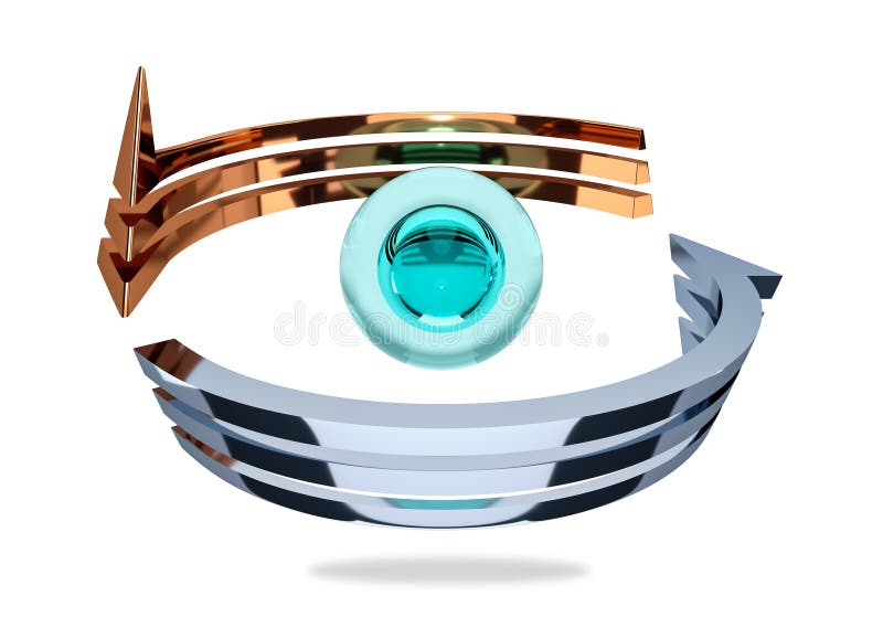 Design arrow metal. stock illustration. Illustration of glass - 80658795