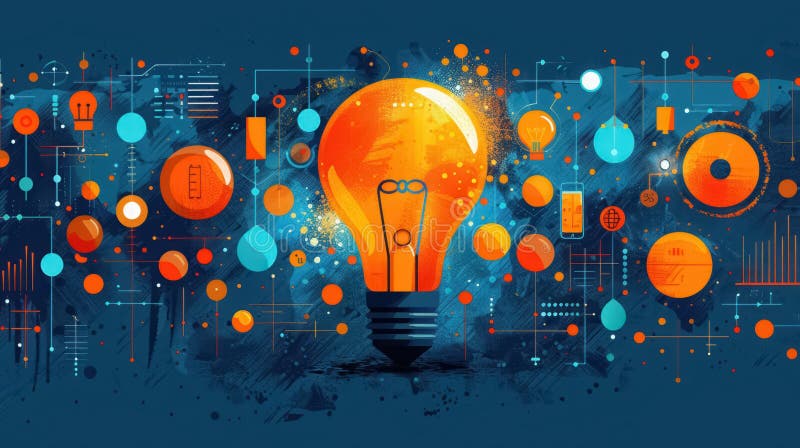 Design Art Concept. Business Graphic Idea Stock Illustration ...