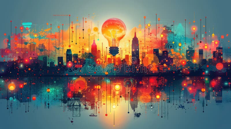 Design Art Concept. Business Graphic Idea Stock Illustration ...