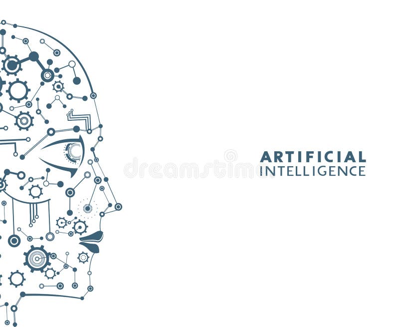 Design of Artificial Intelligence Illustration Stock Vector ...