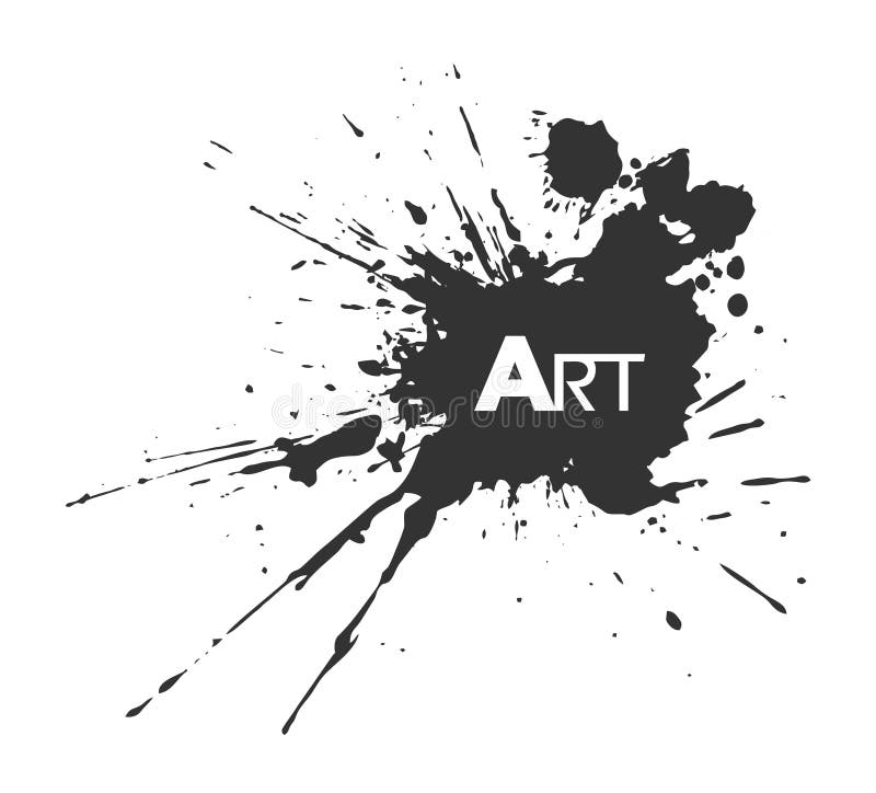 Design of Artistic Ink Stain Stock Vector - Illustration of decoration ...