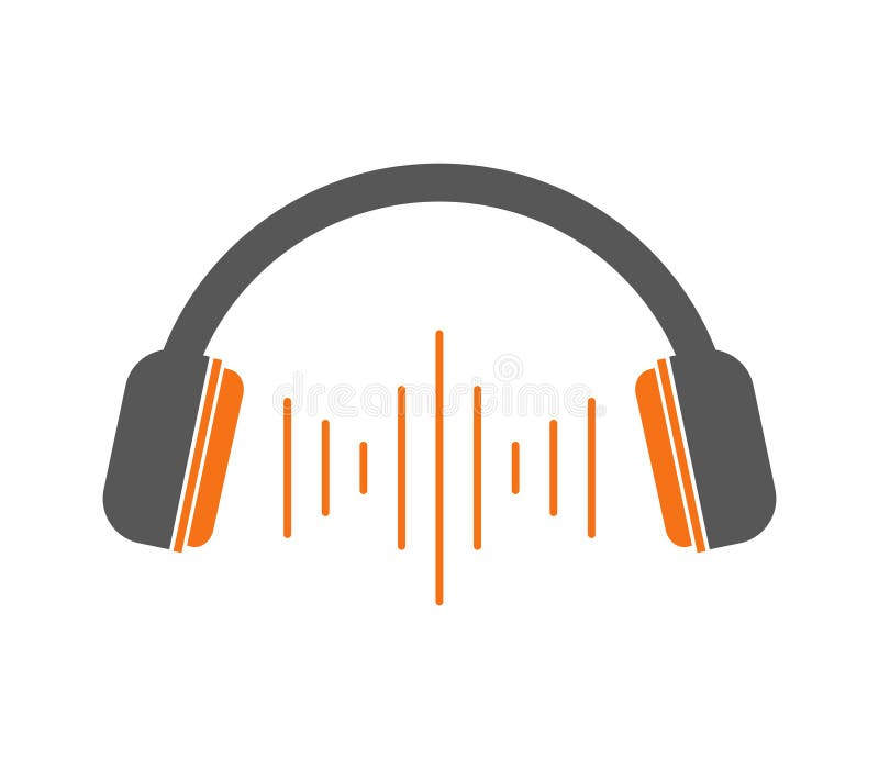 Audio headphones icon stock vector. Illustration of sign - 211127721