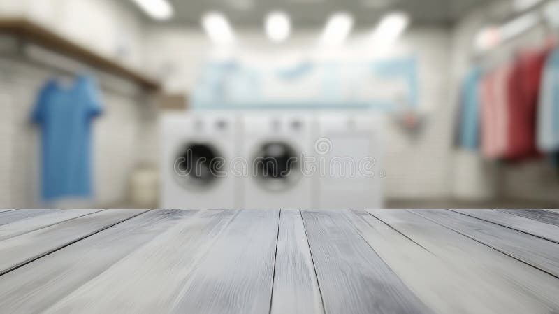 Design Background Featuring a Blurred Laundry Room Stock Photo - Image ...