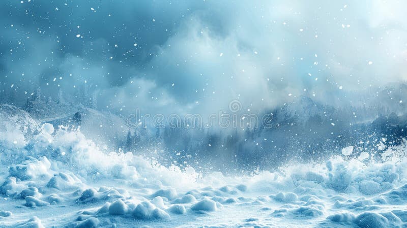 Design Background with Snow and Frost. Modern Illustration Stock Image ...