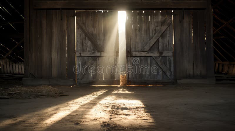 Design Barn Door Background Stock Illustration - Illustration of ...