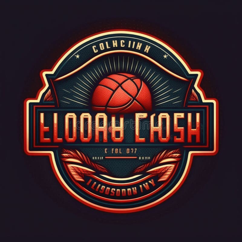 Design Basketball Sport Logo Stock Illustration - Illustration of ...
