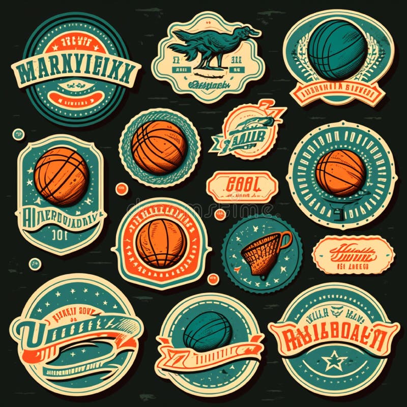 Design Basketball Sport Logo Stock Illustration - Illustration of ball ...