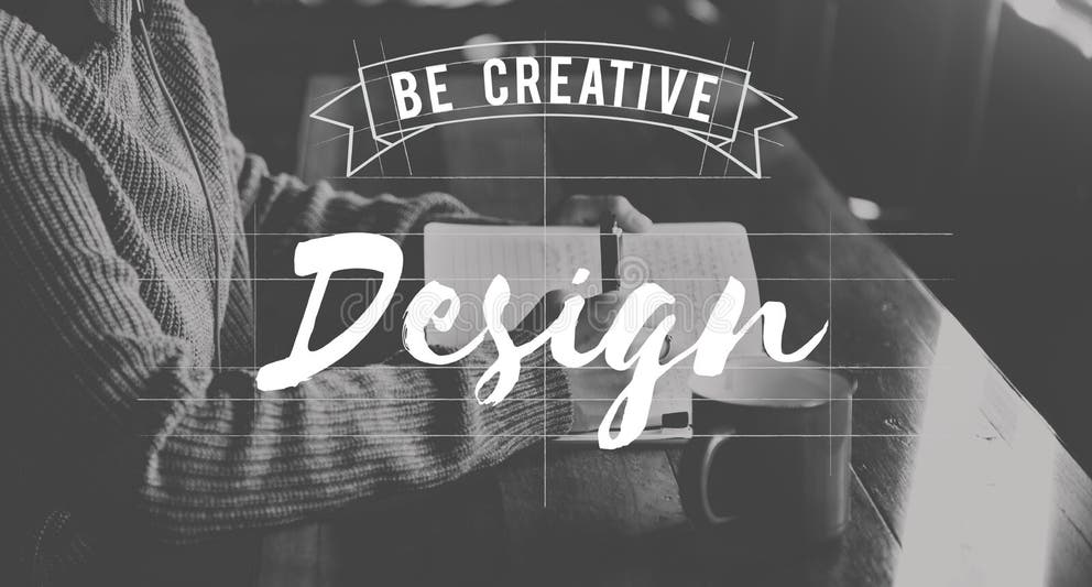 Design Be Creative Art Graphic Concept Stock Photo - Image of cafe ...