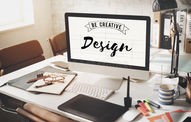 Design Be Creative Art Graphic Concept Stock Image - Image of creative ...