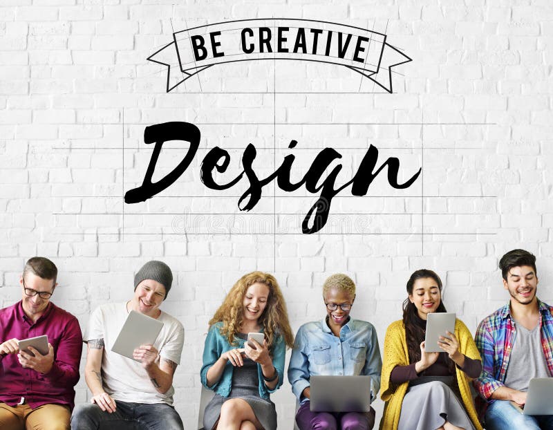 Design Be Creative Art Graphic Concept Stock Photo - Image of messaging ...