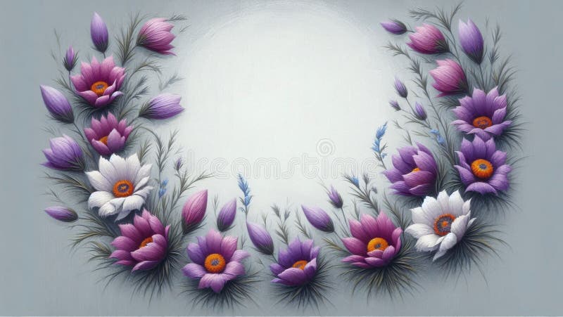 Clean Invitation Template Design with Frame. Oil, Impasto. Watercolour ...