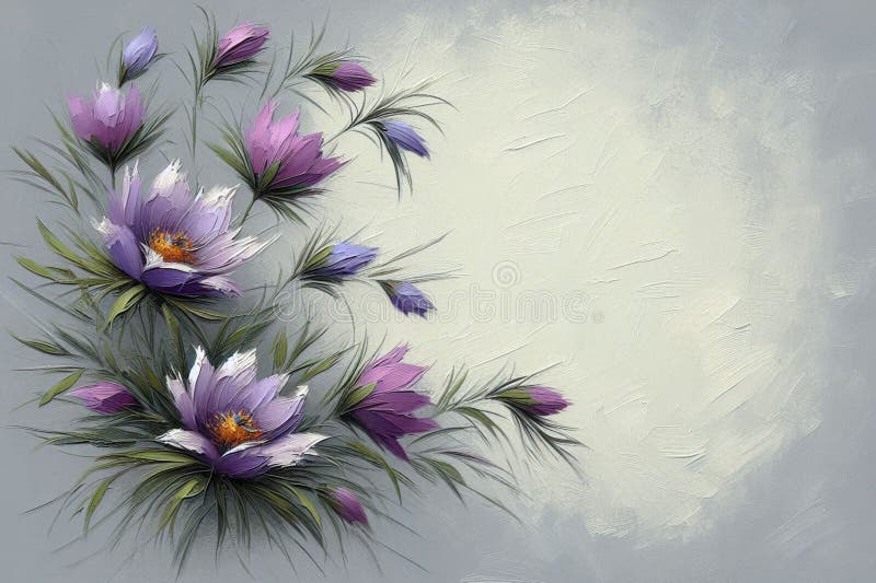 Clean Invitation Template Design with Frame. Oil, Impasto. Watercolour ...